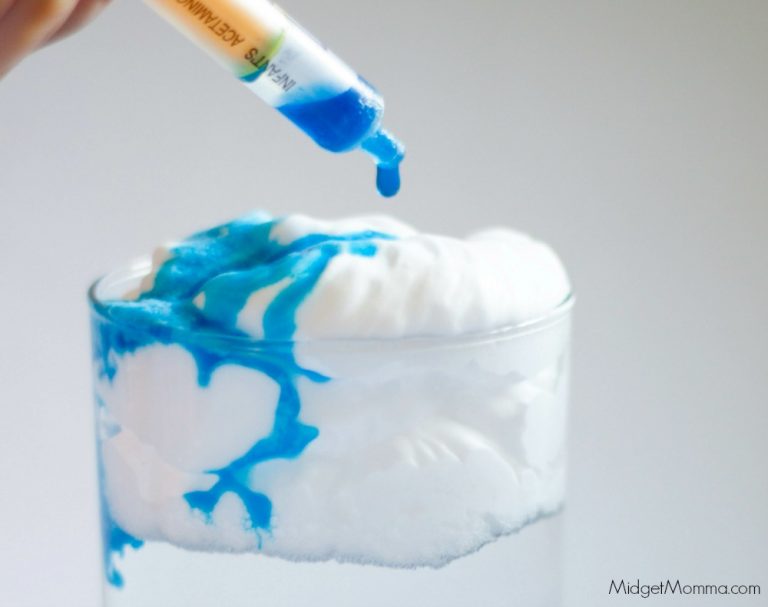 Shaving Cream Rain Cloud Science Experiment (With Printable!)