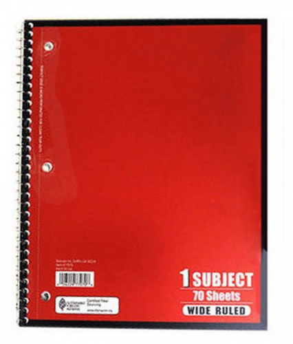 70 Sheet Wide Ruled Notebooks ONLY .17 each! • MidgetMomma