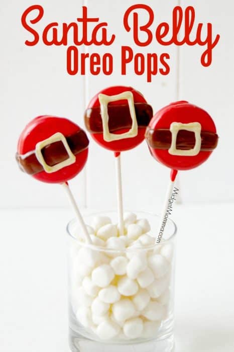 Santa Belly Oreo Pops • MidgetMomma