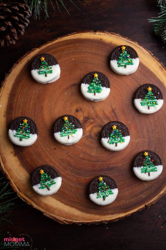 Christmas Tree Oreo Cookies • MidgetMomma