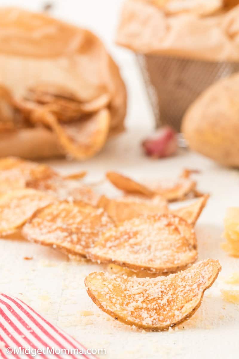 Garlic Parmesan Potato Chips MidgetMomma
