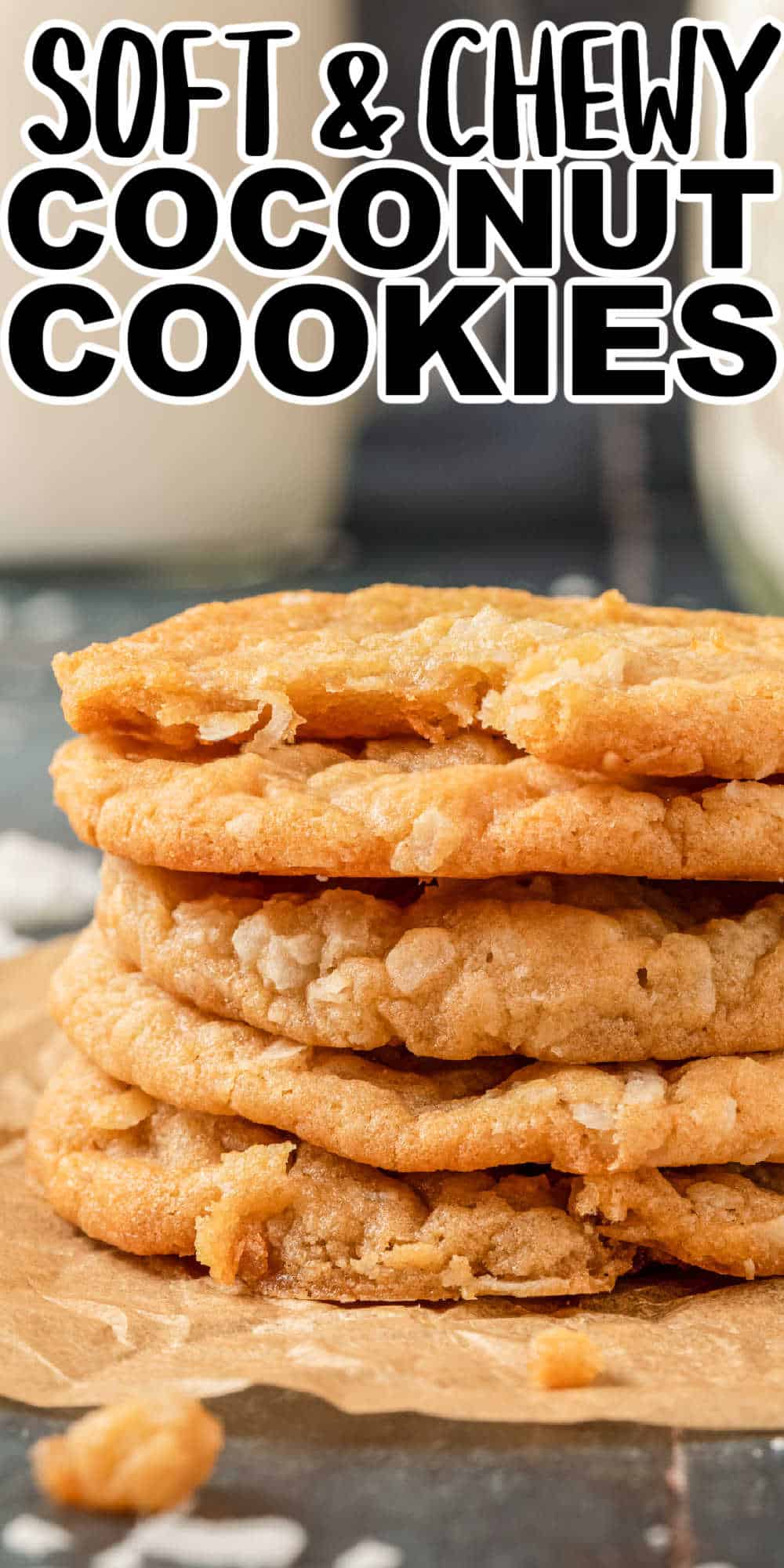 Soft and Chewy Coconut Cookies Recipe • MidgetMomma