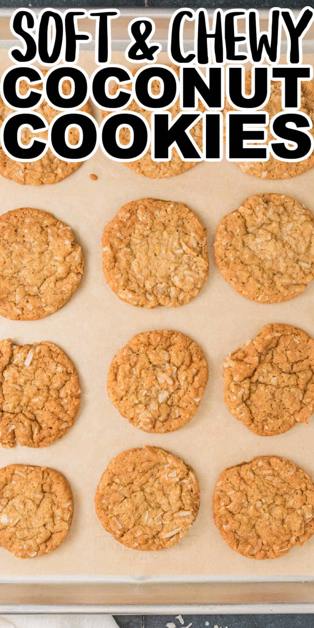 Soft and Chewy Coconut Cookies Recipe • MidgetMomma