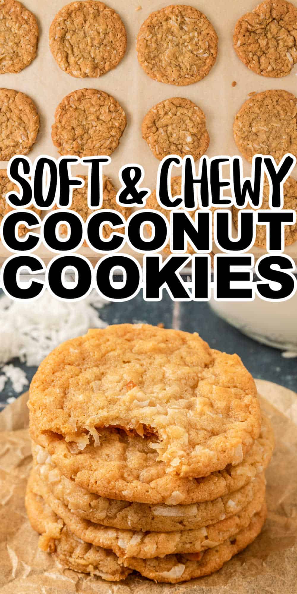Soft and Chewy Coconut Cookies Recipe • MidgetMomma