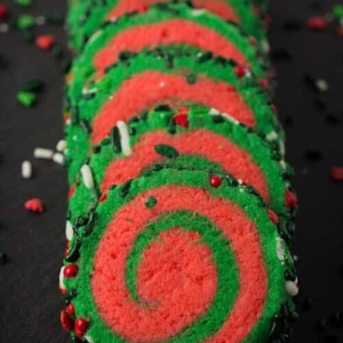 Whoville Cookies (Christmas Pinwheel Cookies) • MidgetMomma