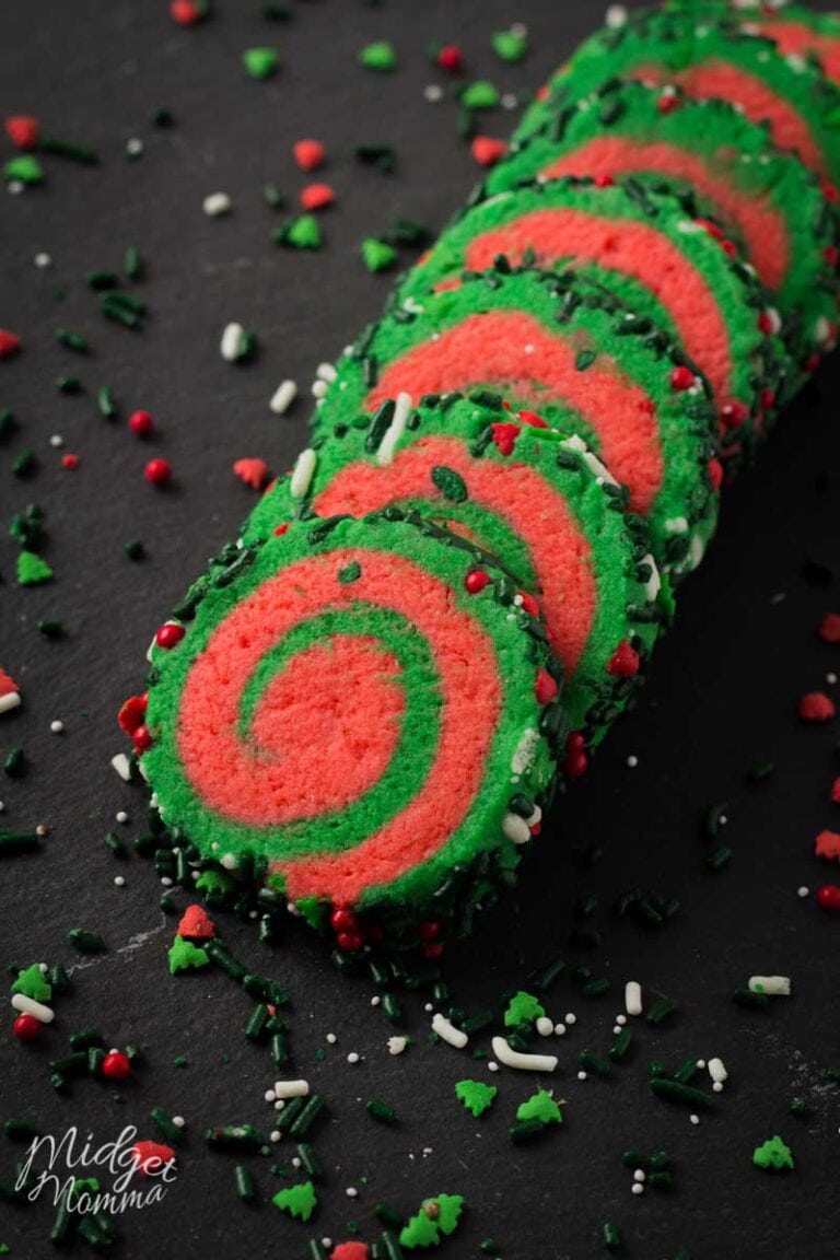 Whoville Cookies (Christmas Pinwheel Cookies) • MidgetMomma