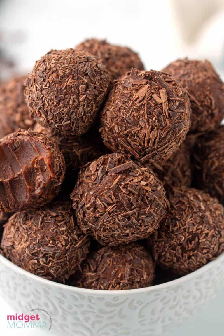 Homemade Milk Chocolate Truffles Recipe • MidgetMomma