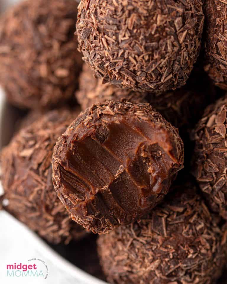 Homemade Milk Chocolate Truffles Recipe • MidgetMomma