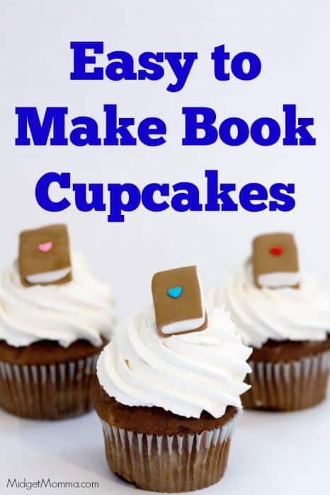 Book Cupcake - Homemade cupcakes with Fondant Books • MidgetMomma