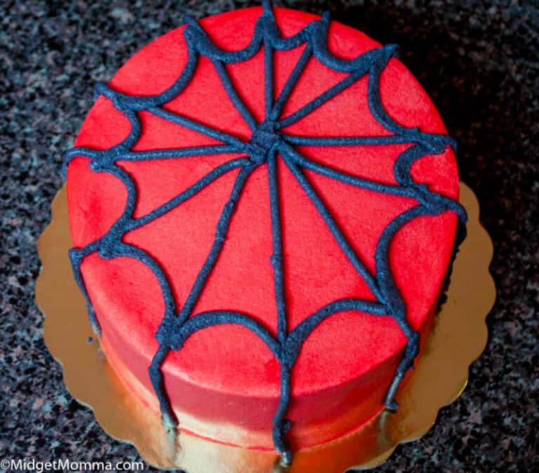 How to Make A Spiderman Cake (with Homemade cake and Frosting)