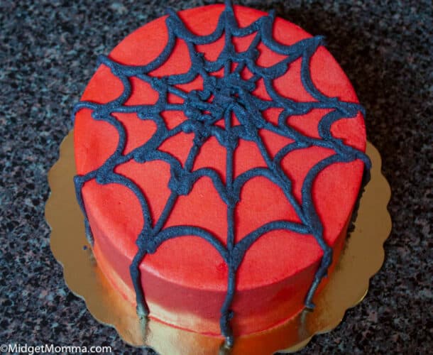How to Make A Spiderman Cake (with Homemade cake and Frosting)