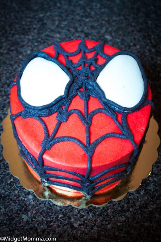 How to Make A Spiderman Cake (with Homemade cake and Frosting)