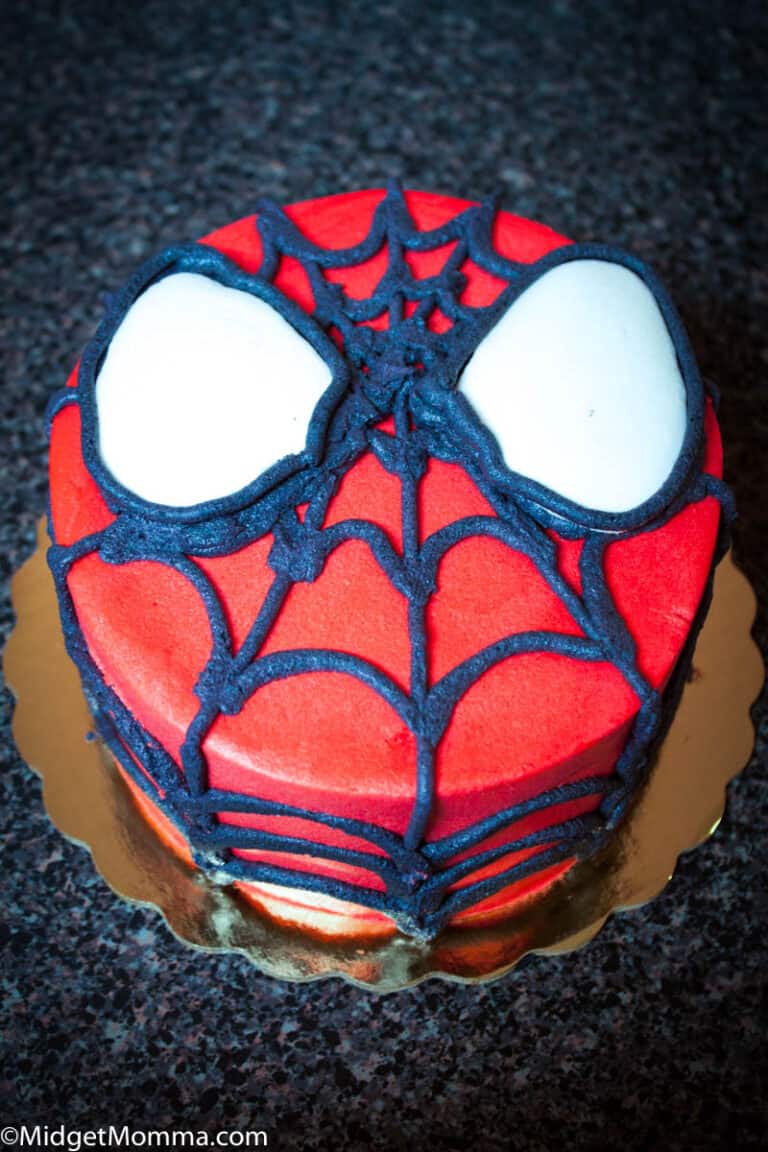 How to Make A Spiderman Cake (with Homemade cake and Frosting)