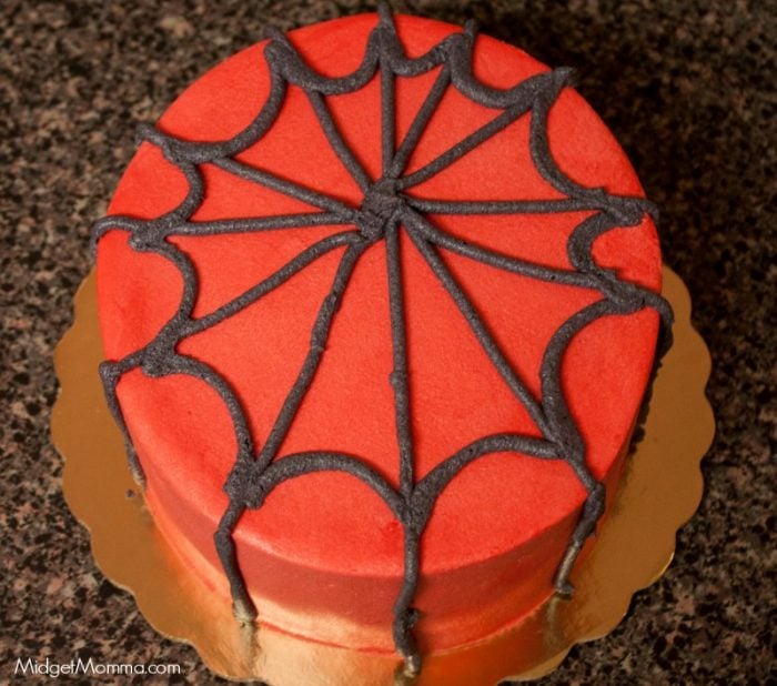 DIY Spiderman Cake (with Homemade cake and Frosting) • MidgetMomma