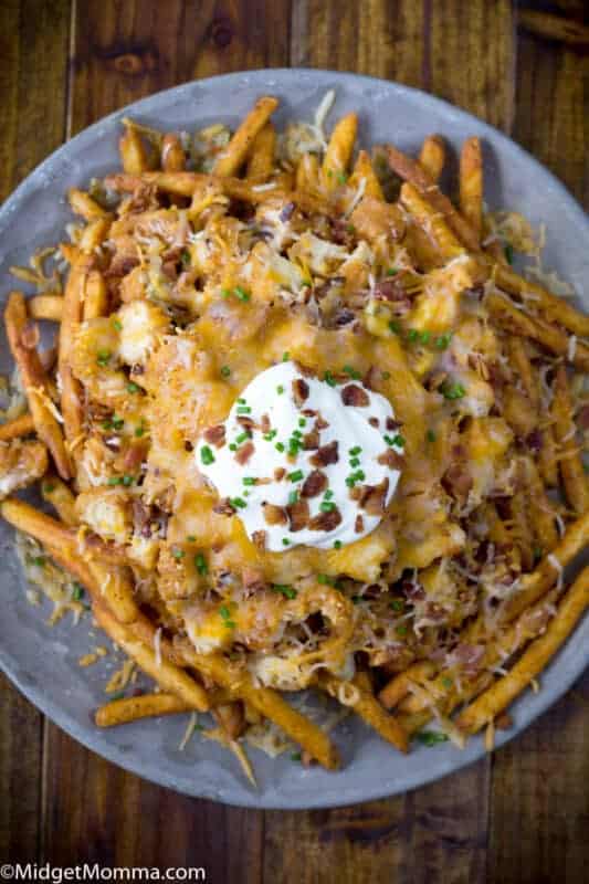Cheesy Loaded Chicken Bacon Ranch Fries Recipe • MidgetMomma