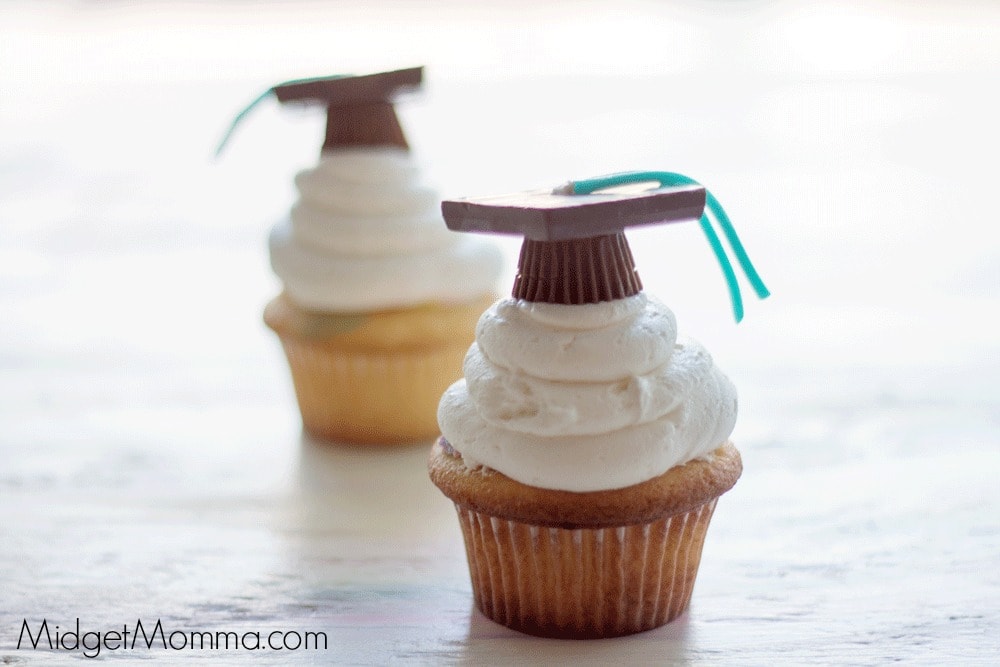 Easy Graduation Cap Cupcakes MidgetMomma