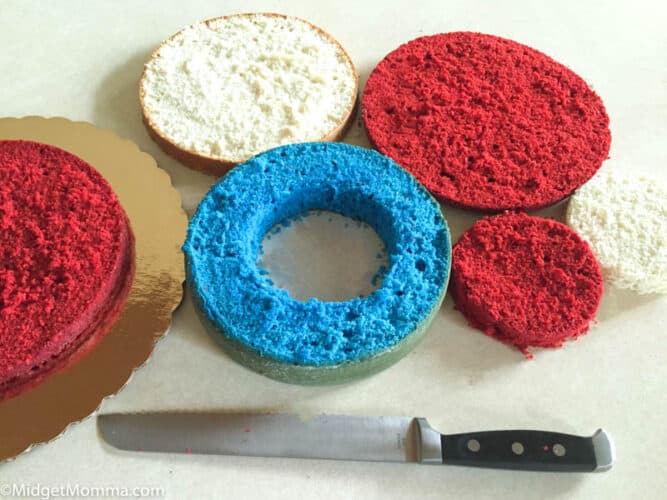 How to Make an American Flag Layer Cake • MidgetMomma