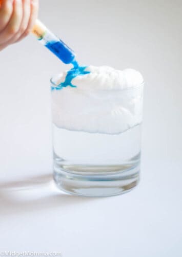 Shaving Cream Rain Cloud Science Experiment (With Printable!)
