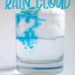 Shaving Cream Rain Cloud Science Experiment (With Printable!)