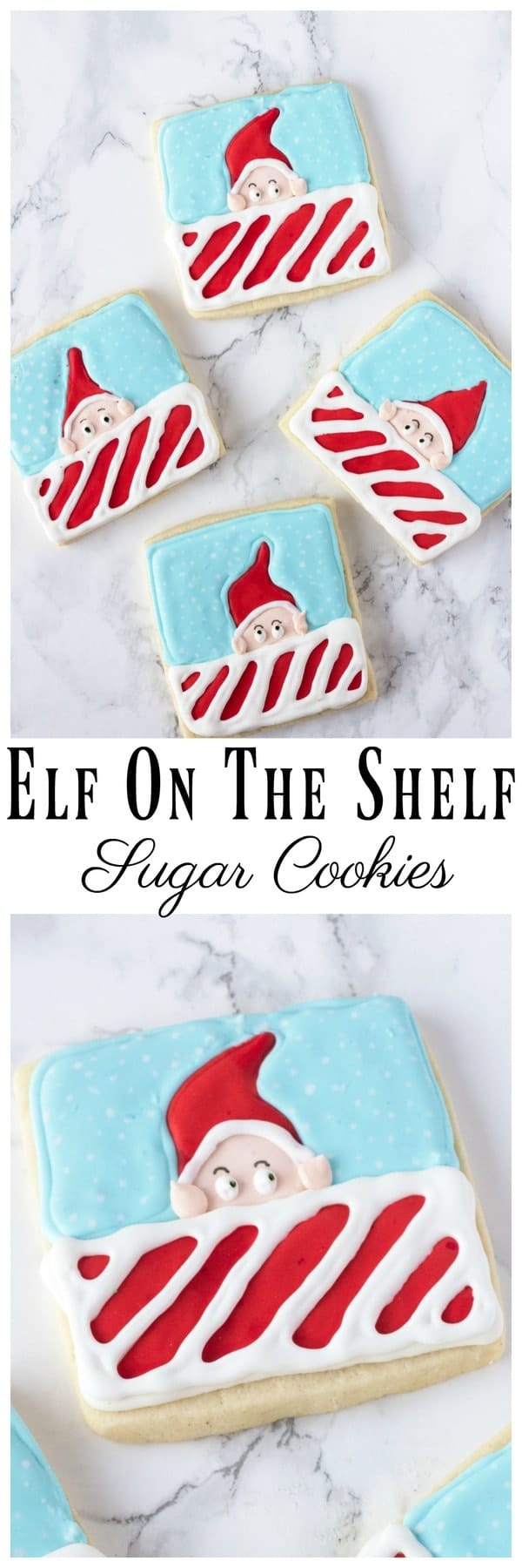 Elf On The Shelf Sugar Cookies with Homemade Sugar Cookies
