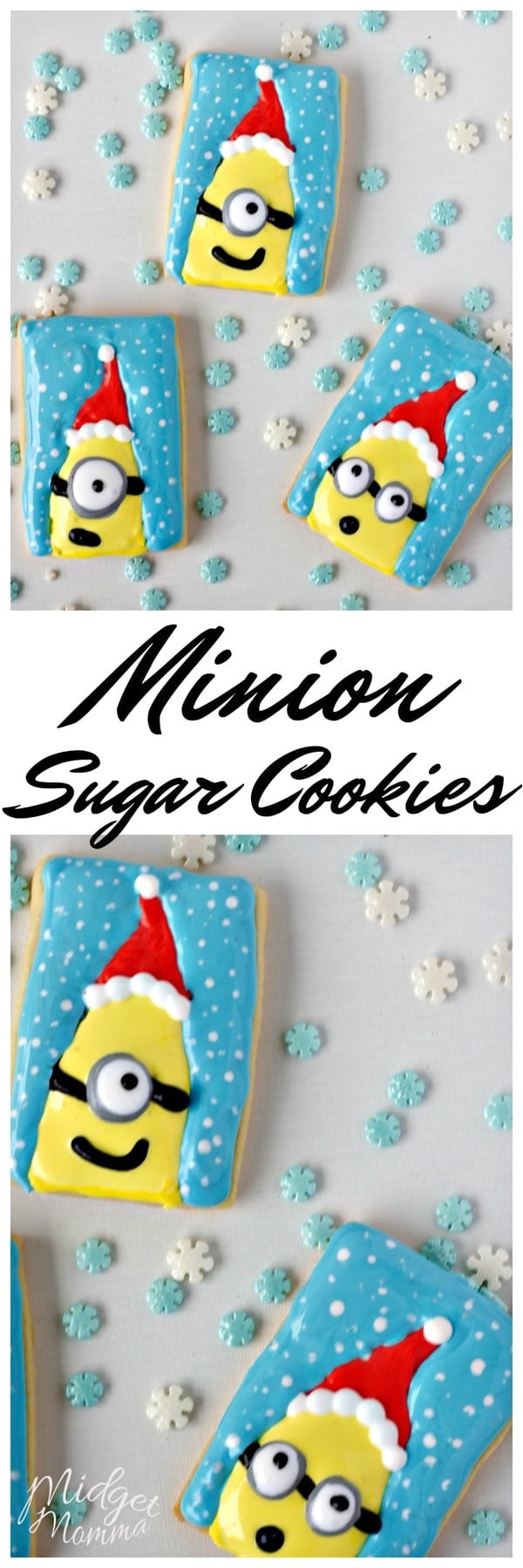 Minion Cookies Made with Homemade Sugar Cookies • MidgetMomma