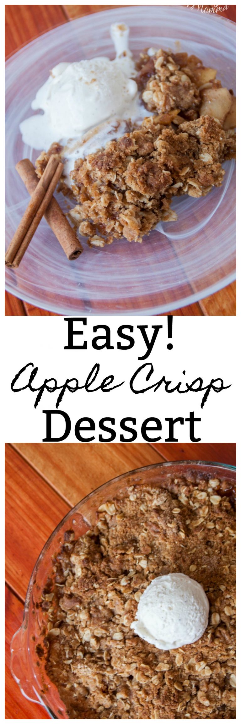 Easy Apple Crisp Recipe with Oatmeal Topping Dessert