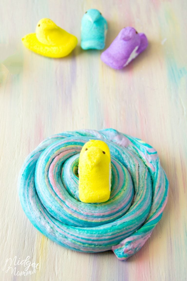 Edible Unicorn Poop Slime - Edible Slime Made with Peeps