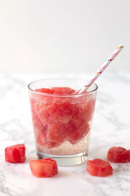Watermelon Ice Cubes - Perfect for Summer Drinks! • MidgetMomma