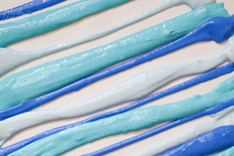 Ocean Slime - How to Make Slime with Saline Solution • MidgetMomma