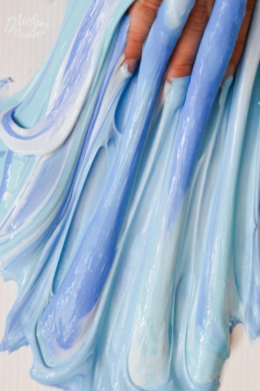 Ocean Slime - How to Make Slime with Saline Solution • MidgetMomma