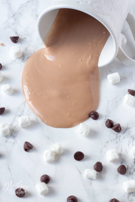 How to Make Oobleck - Edible Hot Chocolate Slime • MidgetMomma