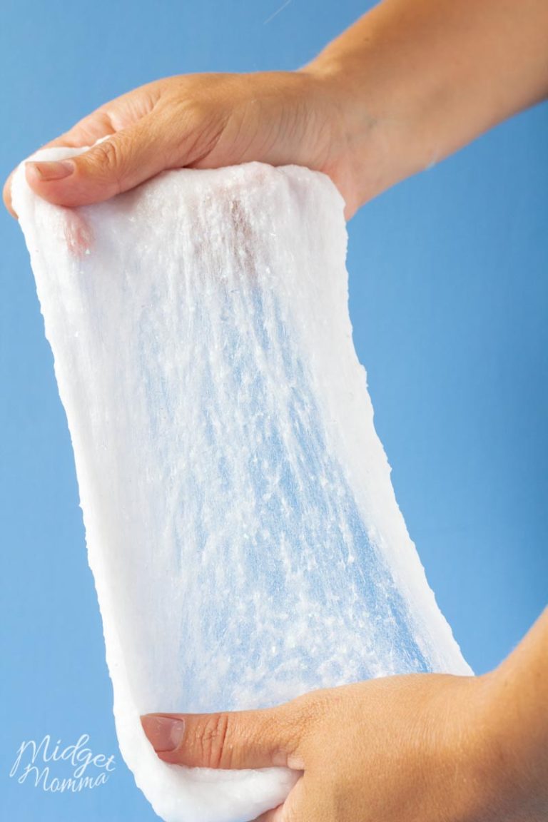 Melting Snowman Slime Made with Snow Slime • MidgetMomma