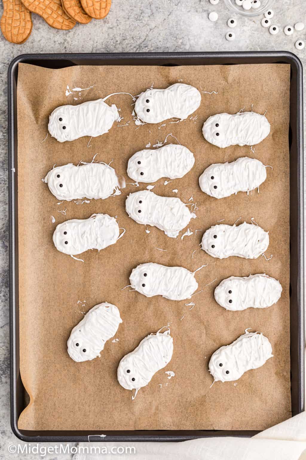 Mummy Nutter Butter Cookies Halloween Treat