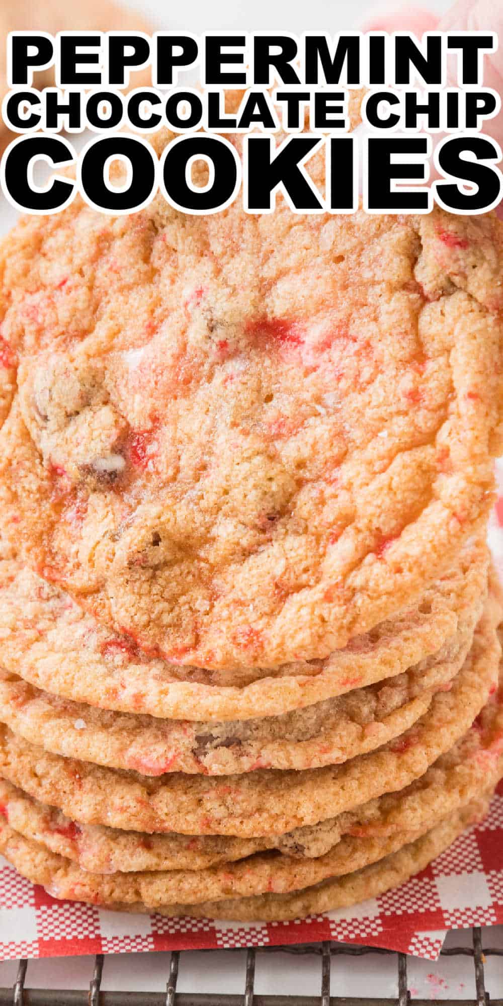 Peppermint Chocolate Chip Cookies Recipe • MidgetMomma