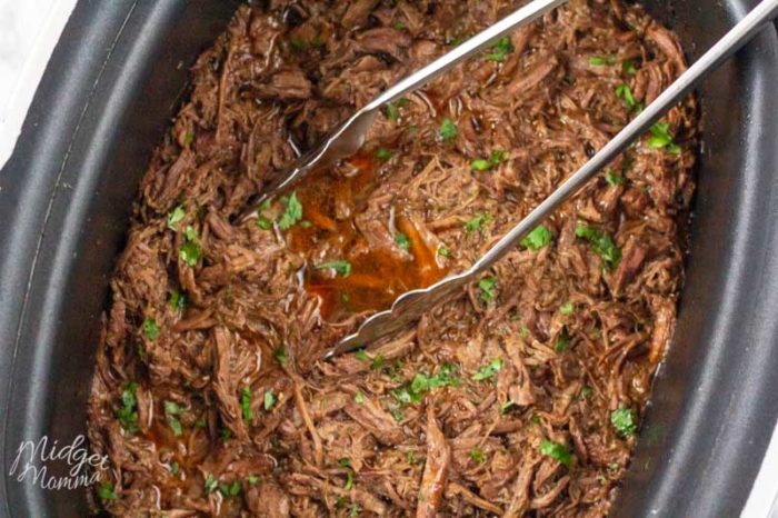 Crockpot Barbacoa (JUST Like Chipotle) • MidgetMomma