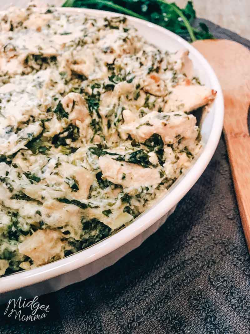 Spinach Artichoke Chicken Casserole (Low Carb & Keto!) • MidgetMomma Spinach Artichoke Chicken Casserole (Low Carb & Keto!) • MidgetMomma