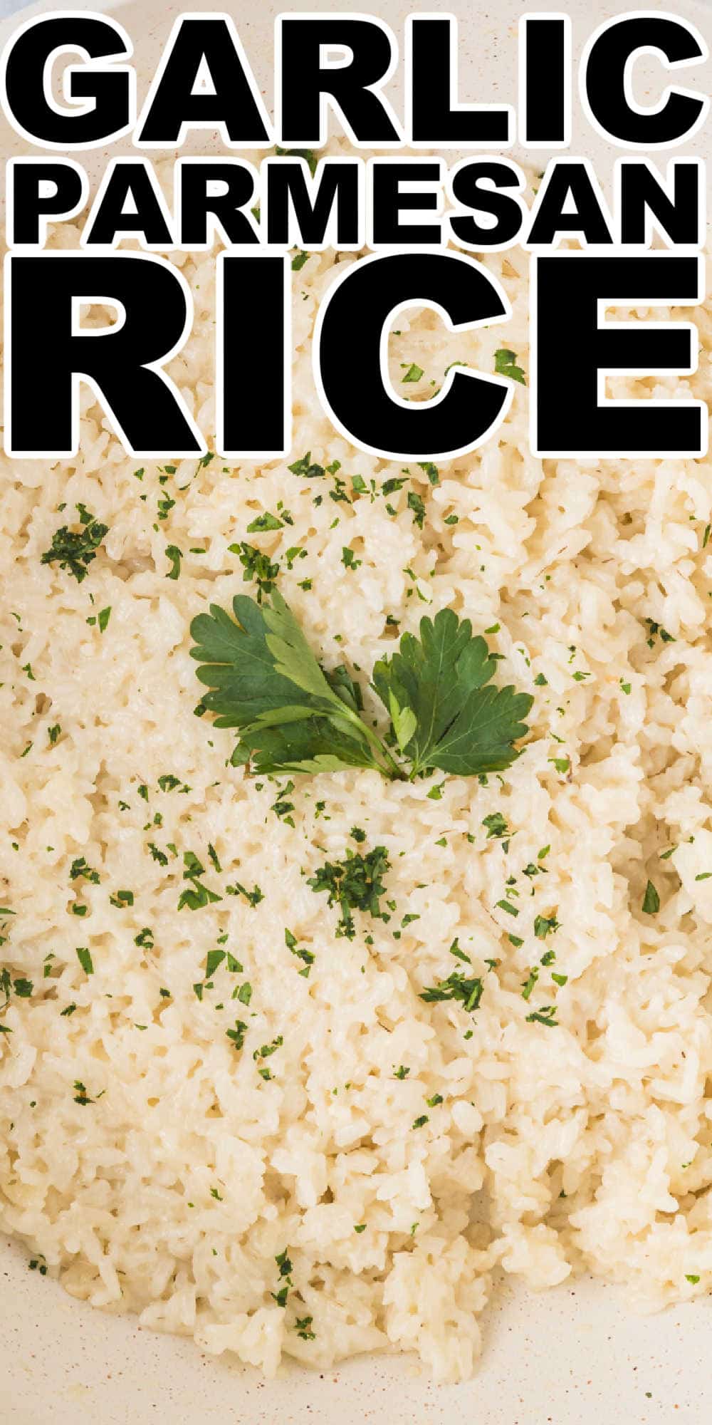 Creamy Garlic Parmesan Rice Recipe • MidgetMomma