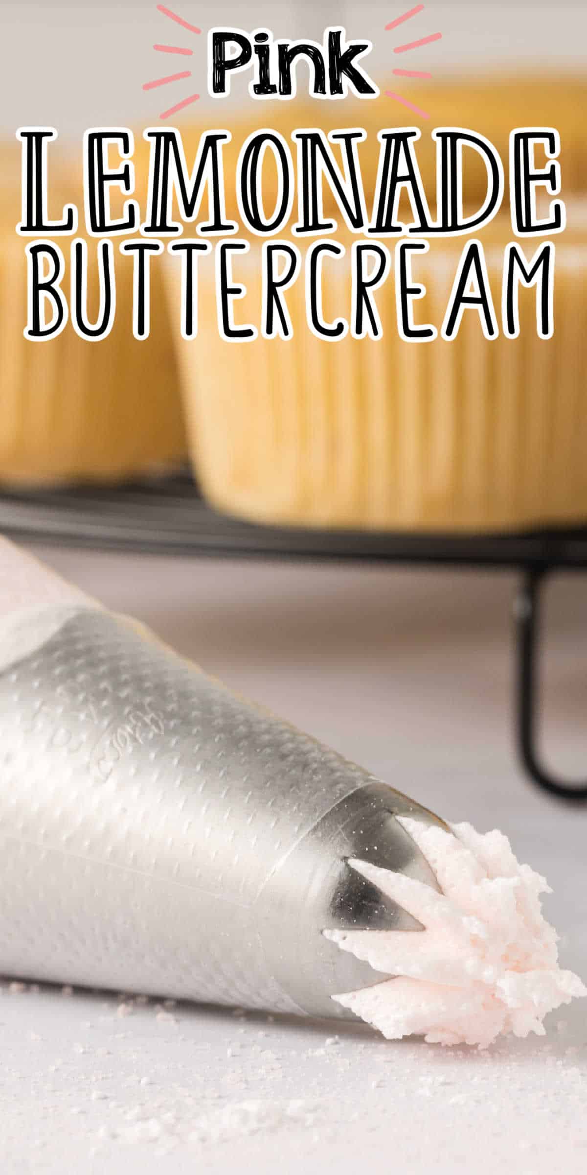 Pink Lemonade Buttercream Frosting Recipe • MidgetMomma