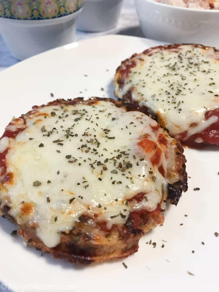 Chicken Parmesan Chaffle (Keto Chaffle Recipe) • MidgetMomma