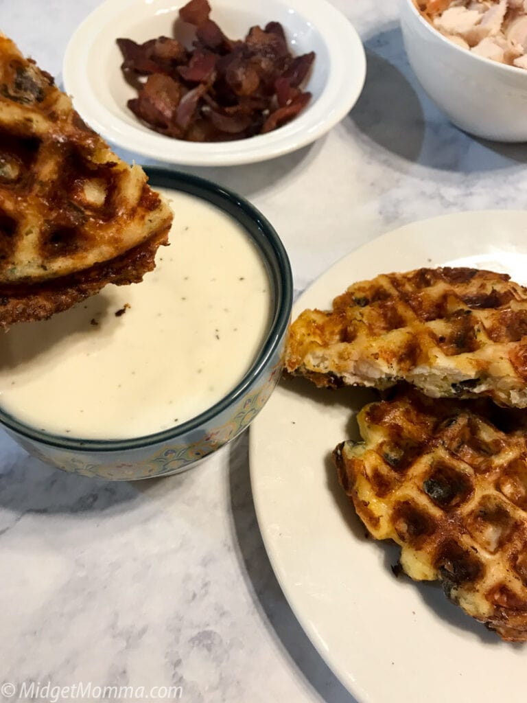Amazing Chicken Bacon Ranch Chaffle • MidgetMomma
