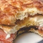 Easy Keto Chaffle Breakfast Sandwich Bread • MidgetMomma