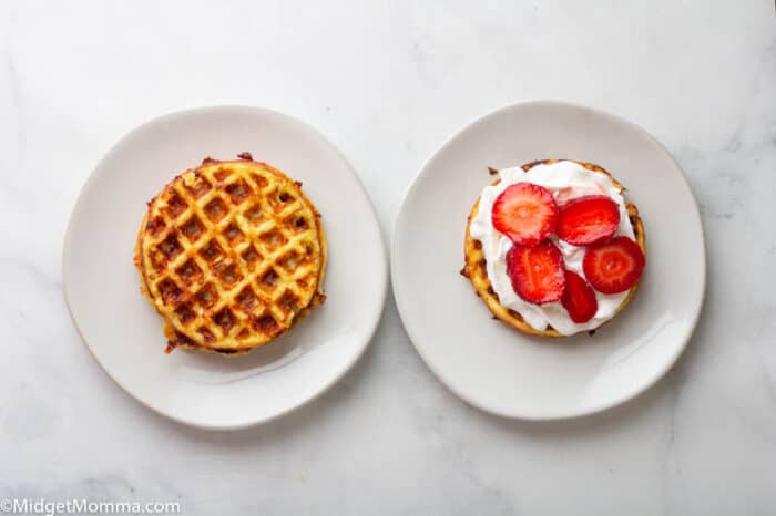 Strawberry Shortcake Chaffle Recipe • MidgetMomma