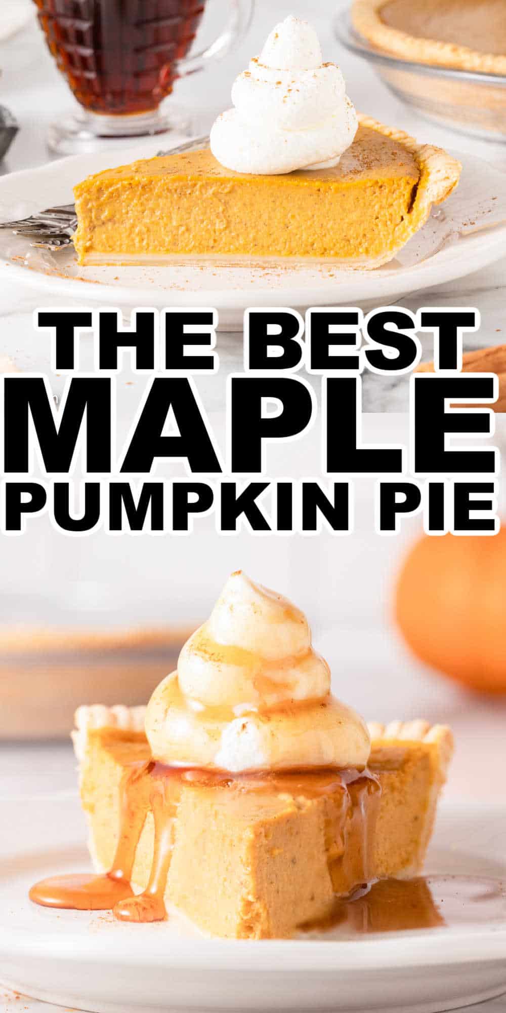 Maple Pumpkin Pie Recipe