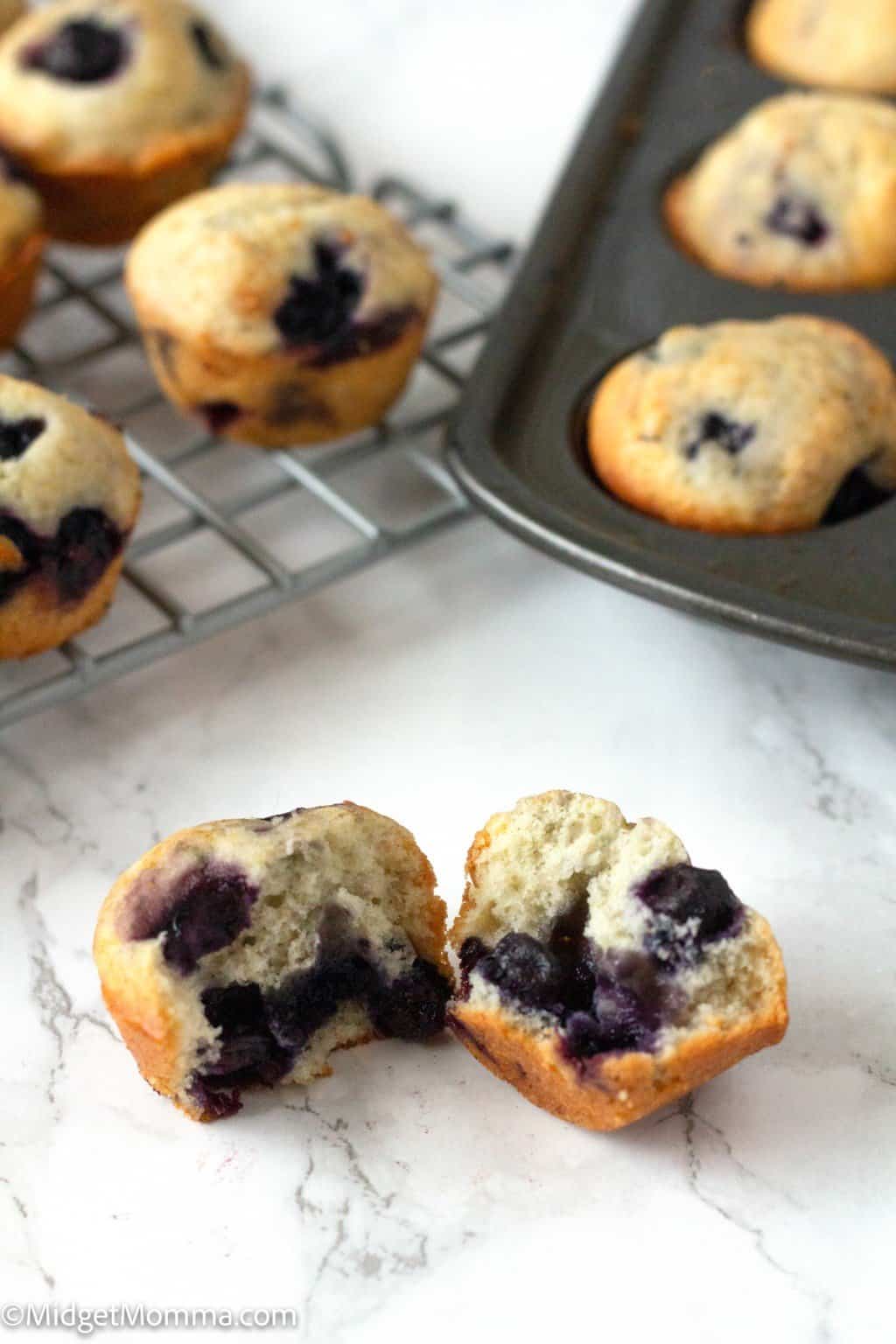 Moist & Delicious The Best Mini Blueberry Muffins Recipe • MidgetMomma