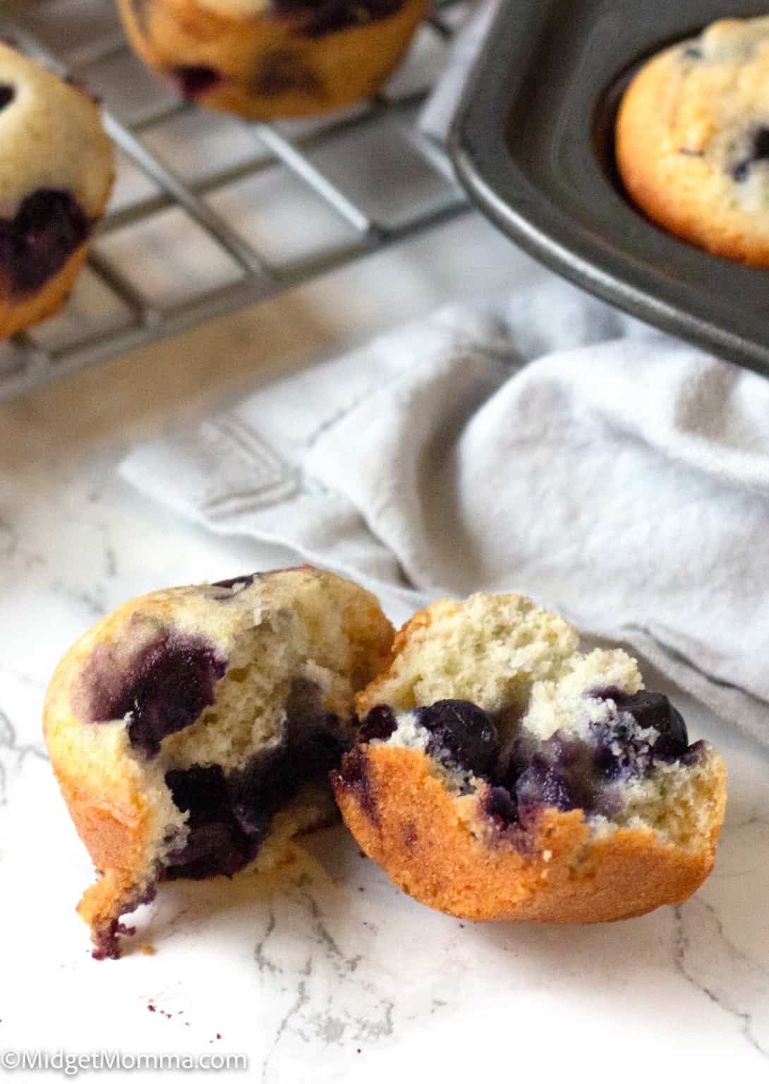 Moist & Delicious The Best Mini Blueberry Muffins Recipe • MidgetMomma