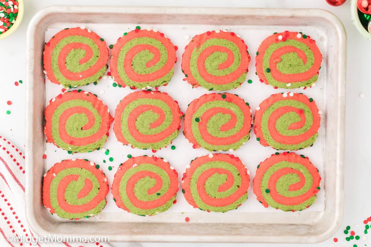 Whoville Cookies (Christmas Pinwheel Cookies) • MidgetMomma