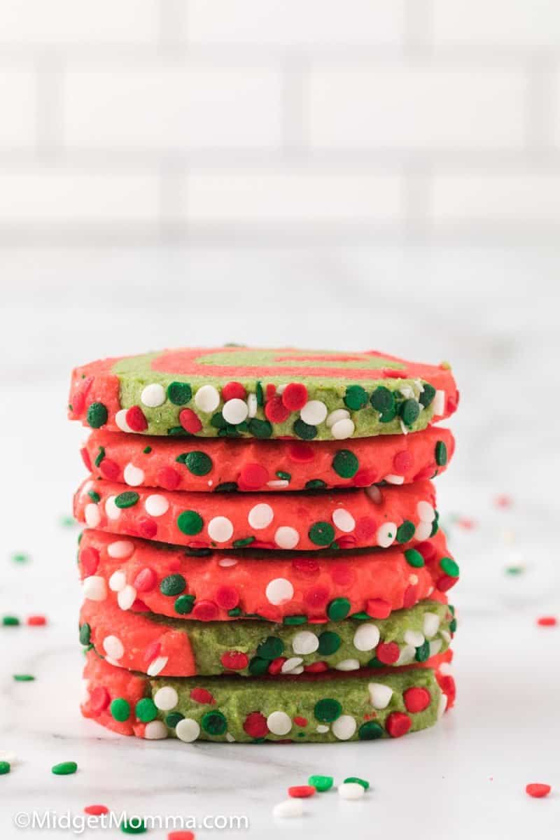 Whoville Cookies (Christmas Pinwheel Cookies) • MidgetMomma