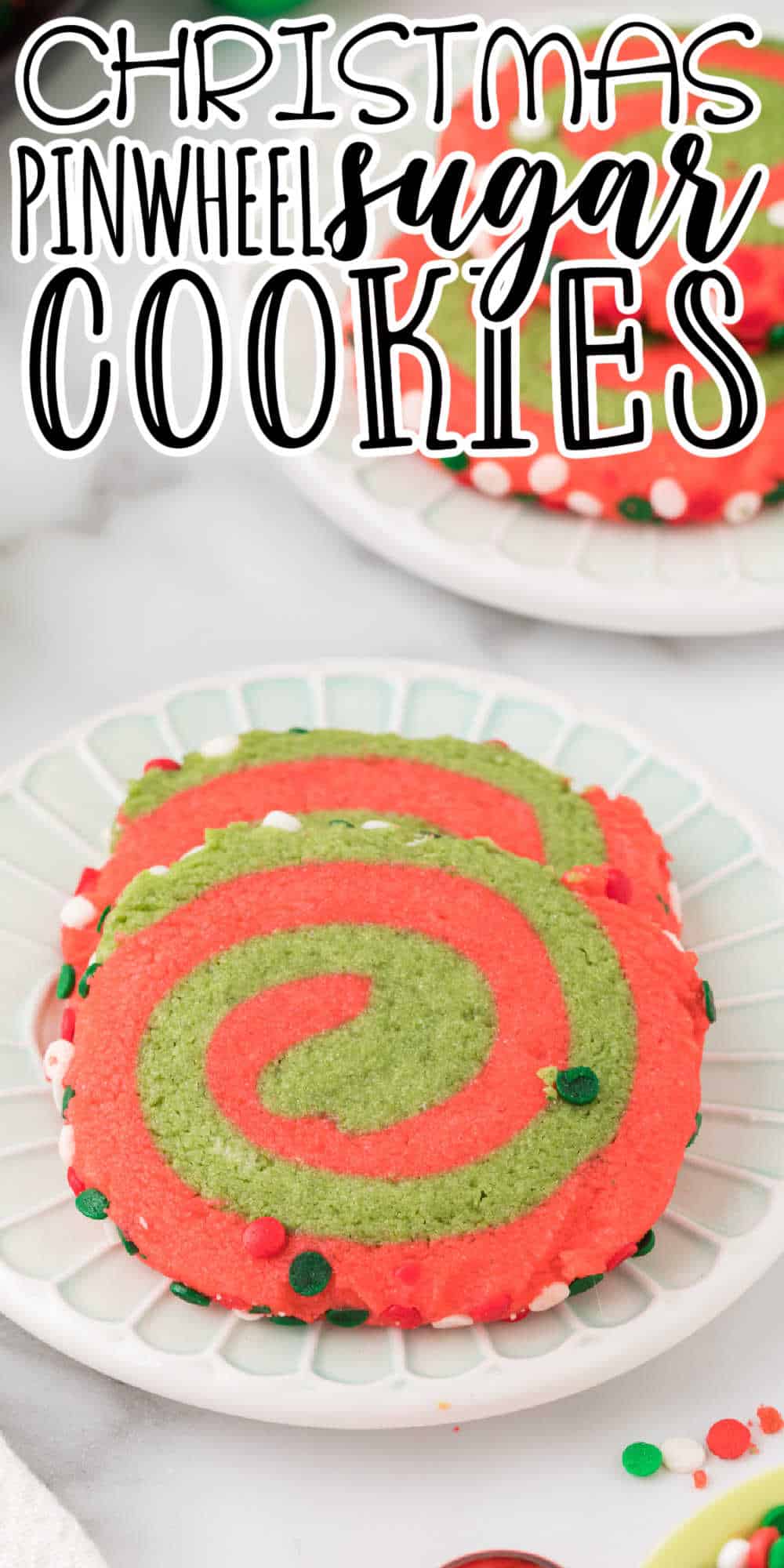 Whoville Cookies (Christmas Pinwheel Cookies) • MidgetMomma