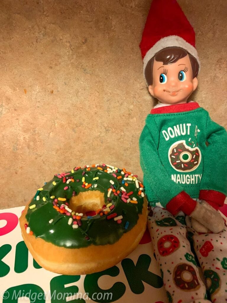 7 Fun Elf on the Shelf Ideas to do with Donuts! • MidgetMomma