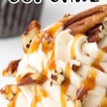 Chocolate Caramel Turtle Cupcakes • MidgetMomma
